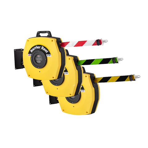 Retractable Safety Barrier Reel - Heavy duty barrier belt with hook (1 ...