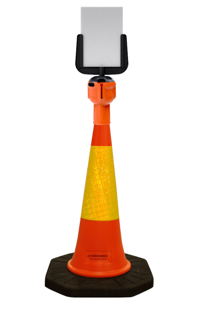 Traffic Cone Sign Kit – Sign Holder + Standard Cone (100 cm ...