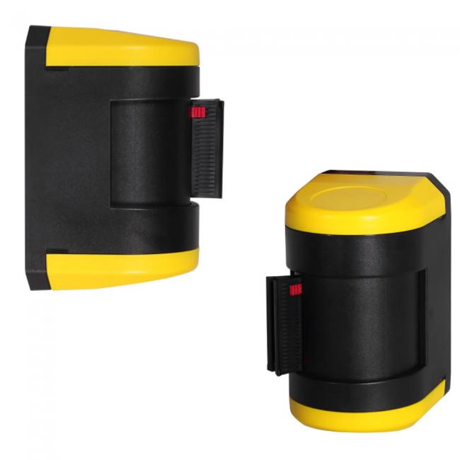 Basic 4-way Wall mounted retractable belt barrier (4.5m) – Barriers4u ...